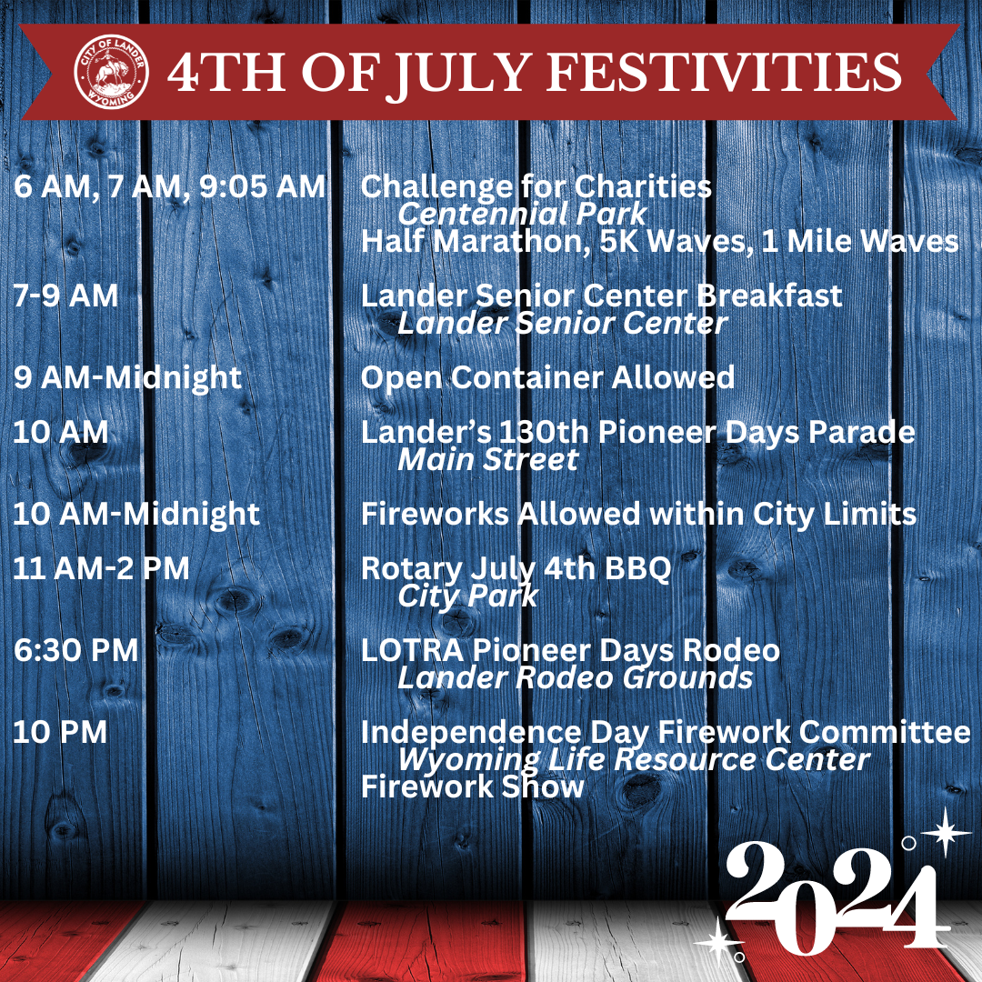 Lander Police Department and City of Lander: 4th of July Safety ...